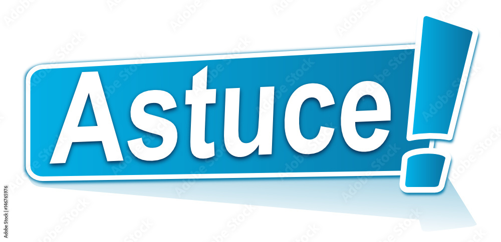 astuce sur étiquette bleue Stock Vector | Adobe Stock