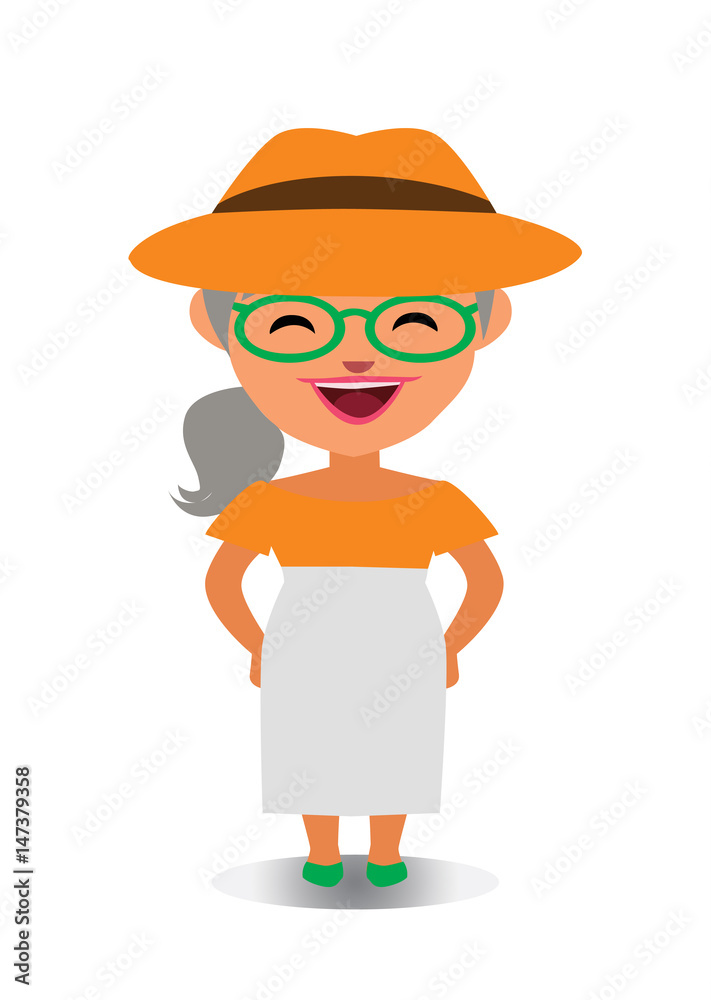 Vetor de Happy, Smiling and Laughing Avatar of Cartoon Character in ...