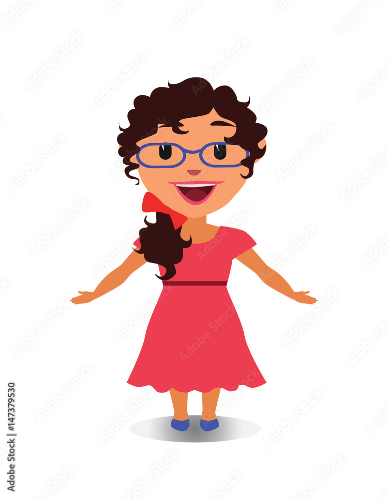 Happy, Smiling and Laughing Avatar of Cartoon Character in Flat Vector ...