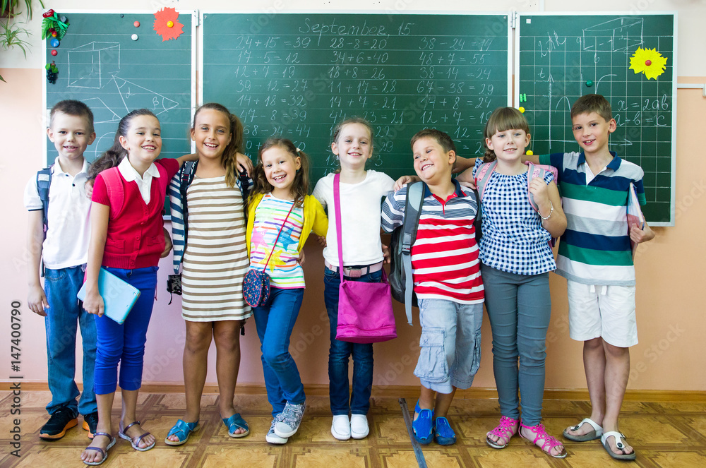 Children from primary school Stock Photo | Adobe Stock
