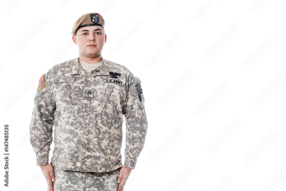 Army Ranger from Special Troops Battalion in universal Camouflage ...