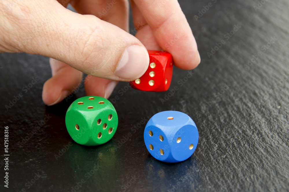 Würfelspiel Stock-Foto | Adobe Stock