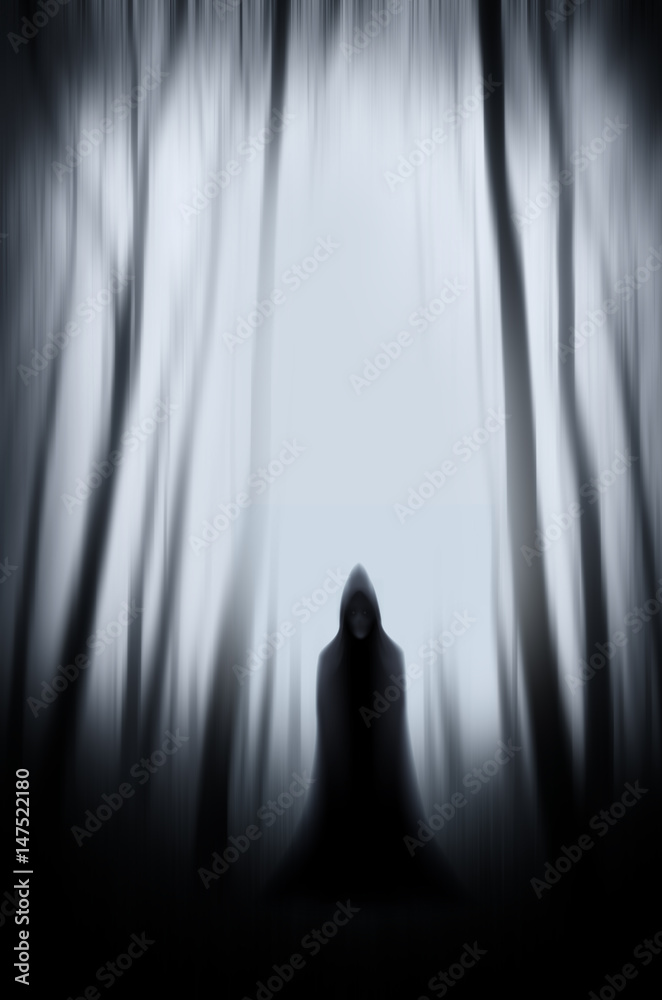 Cloaked Figure Silhouette