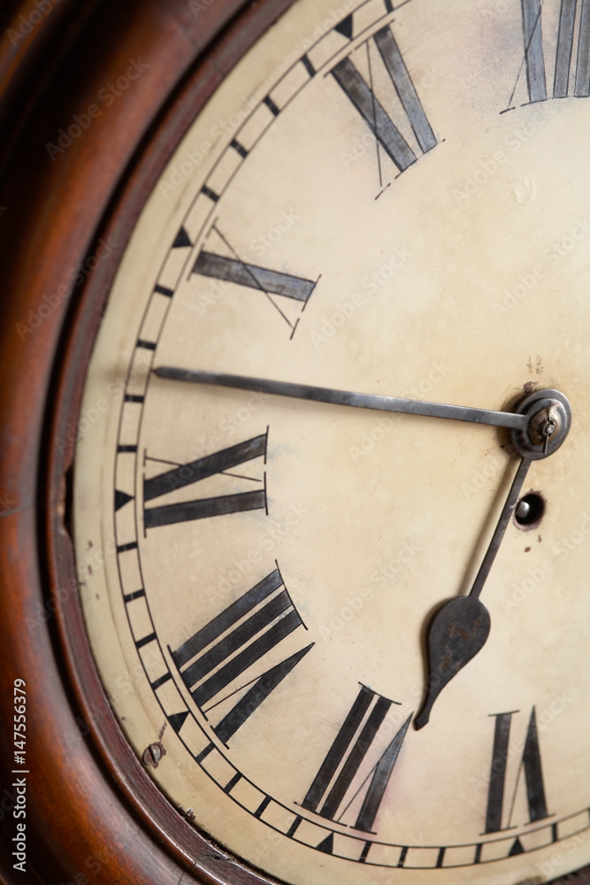 Clock face, close up Stock Photo | Adobe Stock