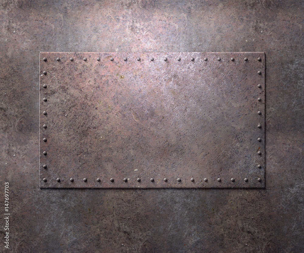 Metal texture with rivets background Stock Illustration | Adobe Stock