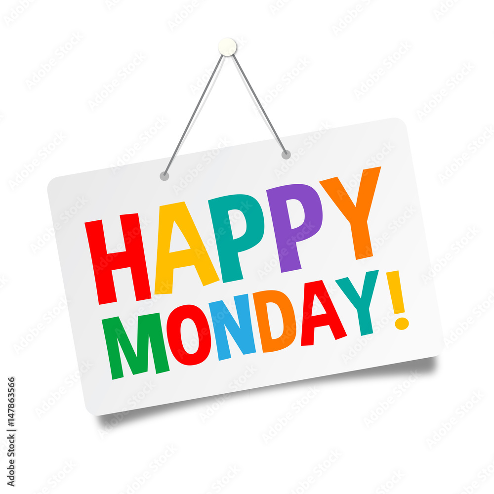 Happy monday ! Stock Vector | Adobe Stock