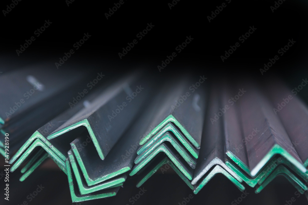 Steel angle on the rack Stock Photo | Adobe Stock