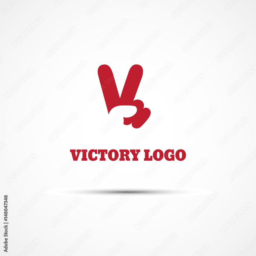 Victory logo Stock Vector | Adobe Stock