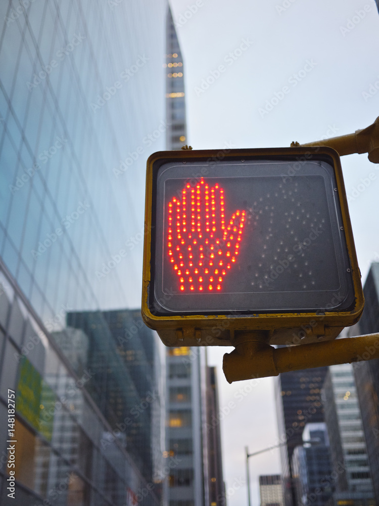 Dont Walk Hand Symbol