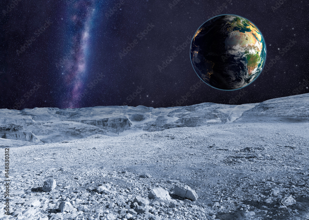 Earth And Moon Galaxy