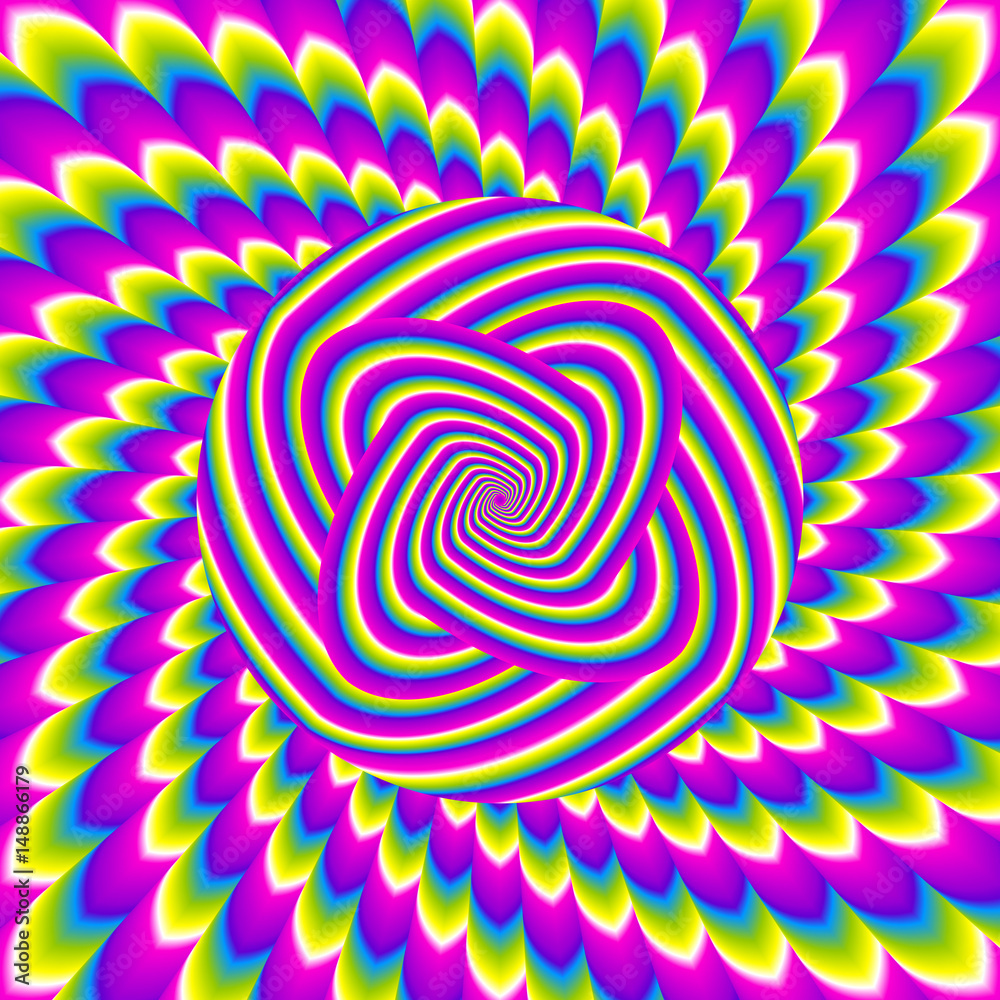 Rainbow Illusion Backgrounds