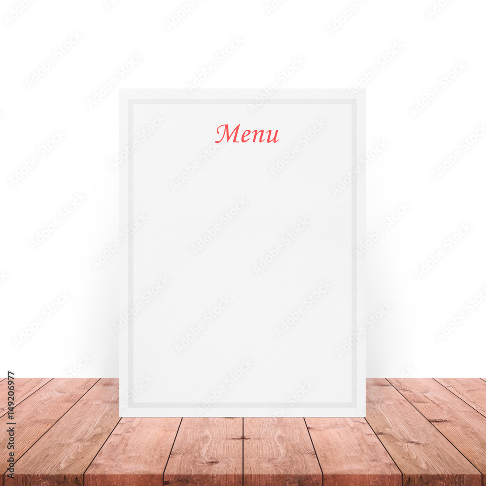 Blank Menu Design Templates