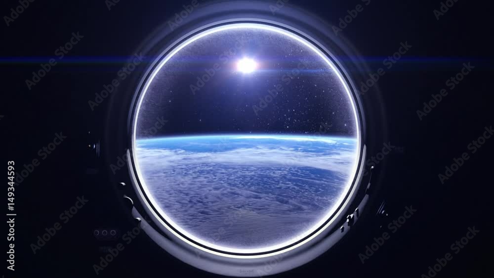 Vidéo Stock Flight Of The Space Station Above The Earth. International ...