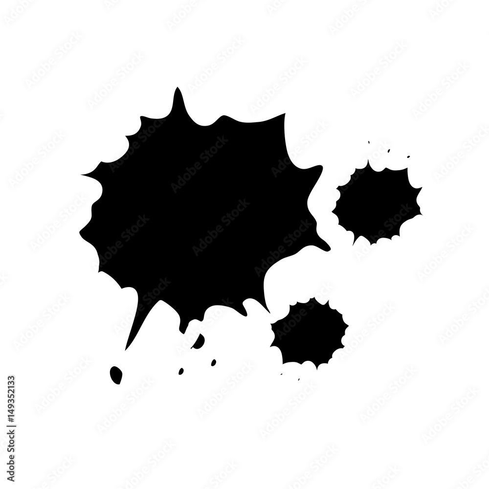 paint splash icon over white background. vector illustration Stock ...