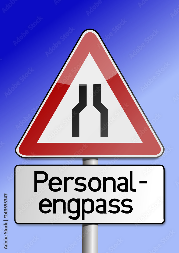 Personalengpass Stock-Vektorgrafik | Adobe Stock