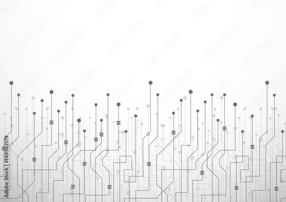 Digital technology world. Business virtual concept connection. Vector ...