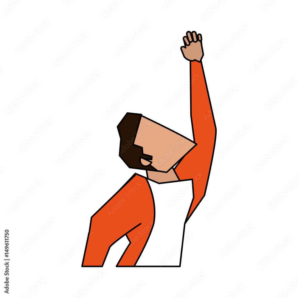 color image cartoon half body faceless side view super hero flying ...