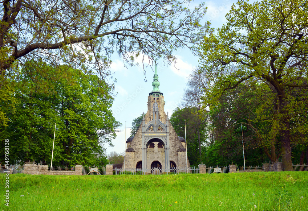 Gustav Adolf Monument near Leipzig Germany Stock-Foto | Adobe Stock