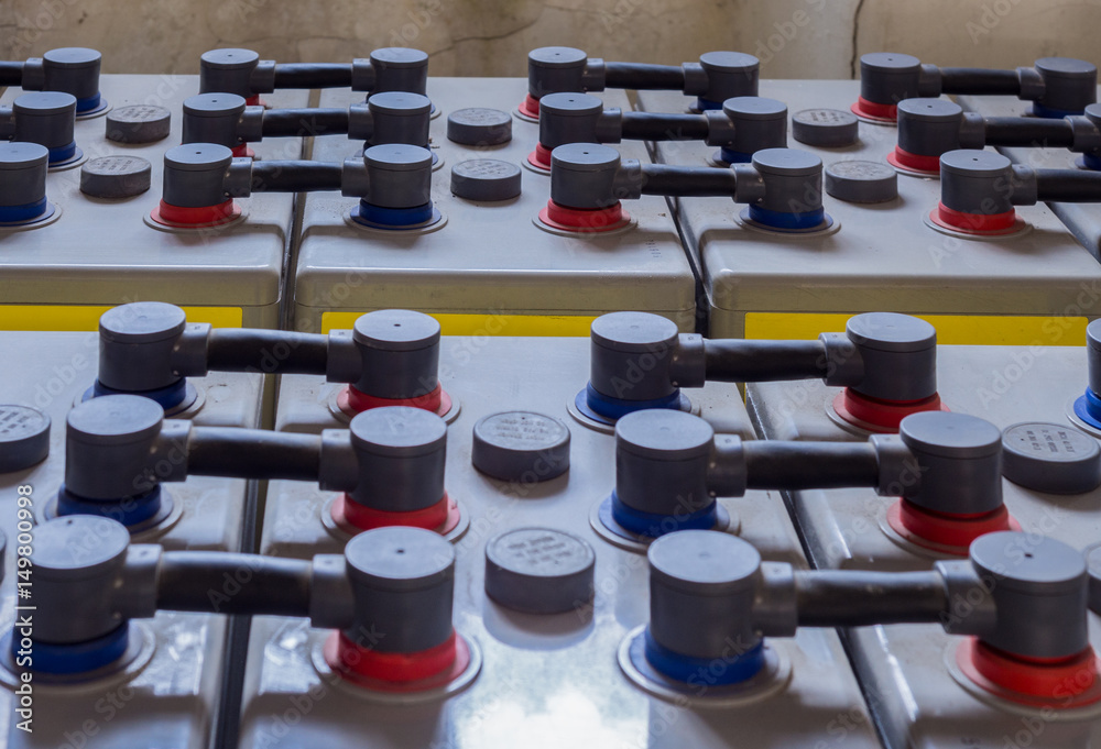 Large battery cells to store energy created from solar panels on the ...