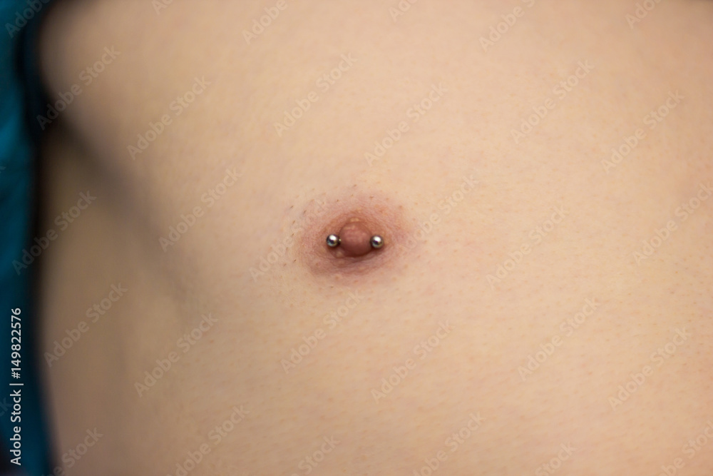 Photo Art Print Pierced male nipple nelladel