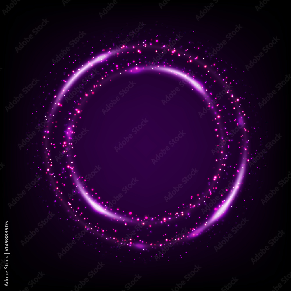 Rotating purple light shiny with sparkles, Suitable for product ...