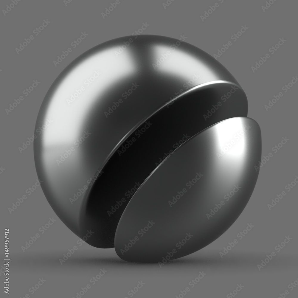 Chrome Grey Stock 3D asset | Adobe Stock