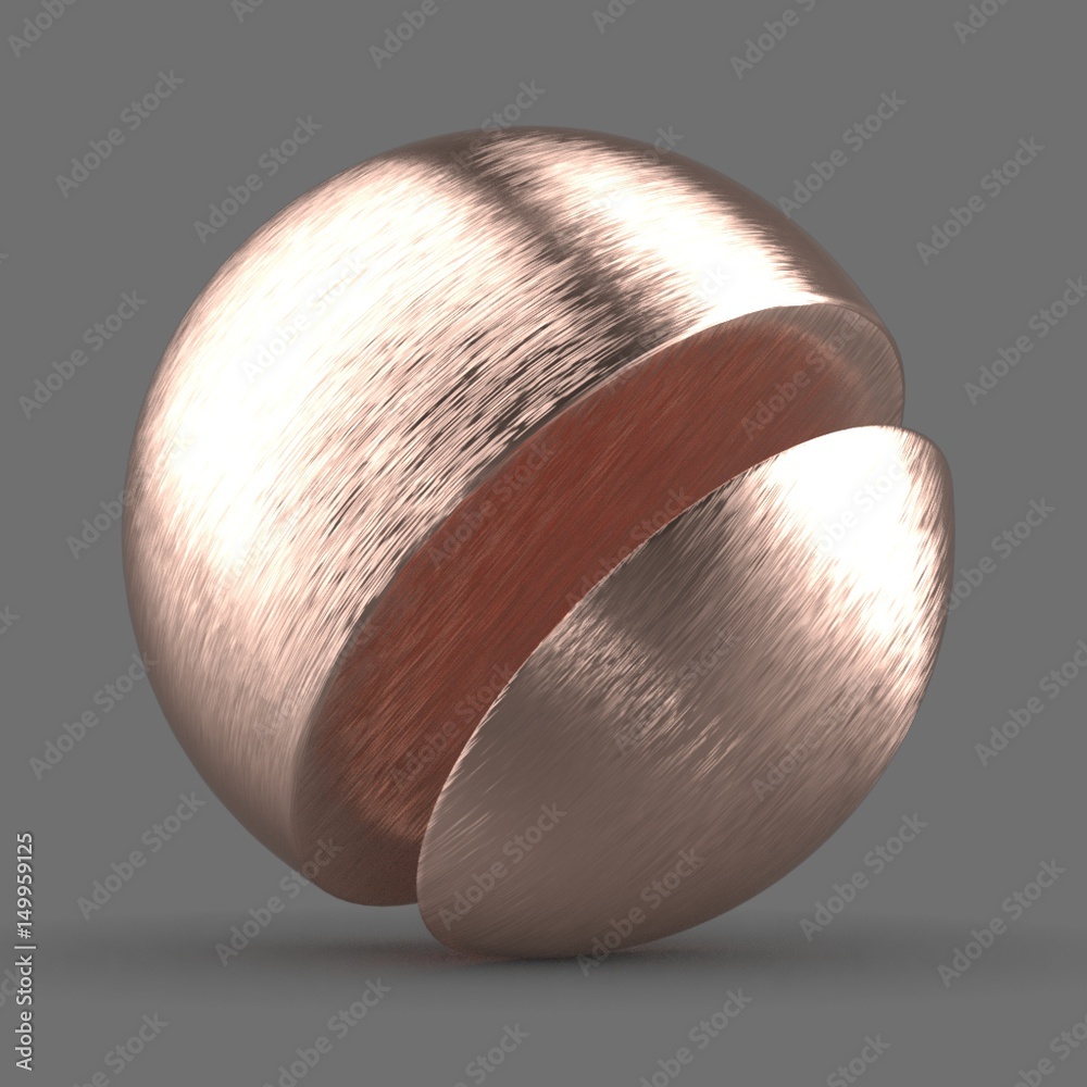 Copper Brushed Stock 3D asset | Adobe Stock