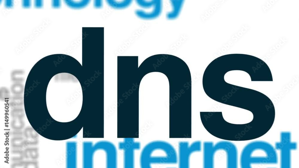 DNS animated word cloud, text design animation. vídeo de Stock | Adobe ...