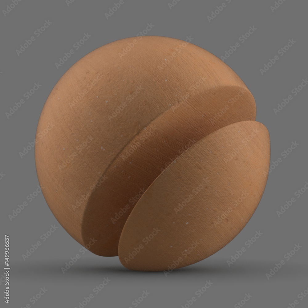 Terracotta Simple Stock 3D asset | Adobe Stock