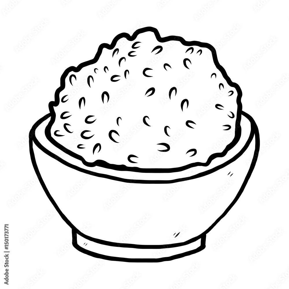 Bowl Of Rice Sketch