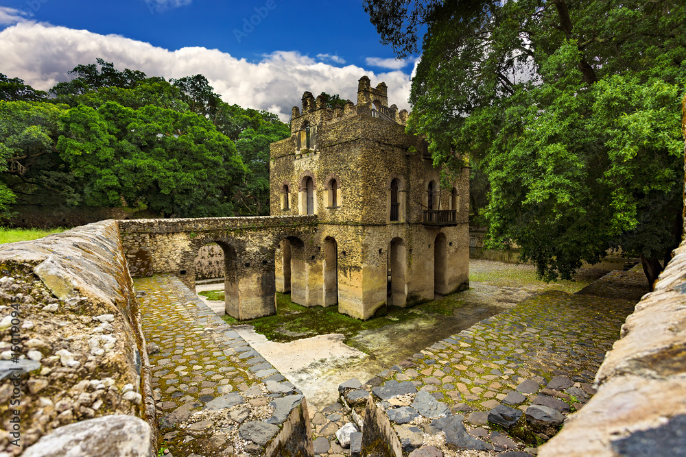 Ethiopia, Gondar (Gonder). Royal Enclosure (Fasil Ghebbi) - Fasilides ...