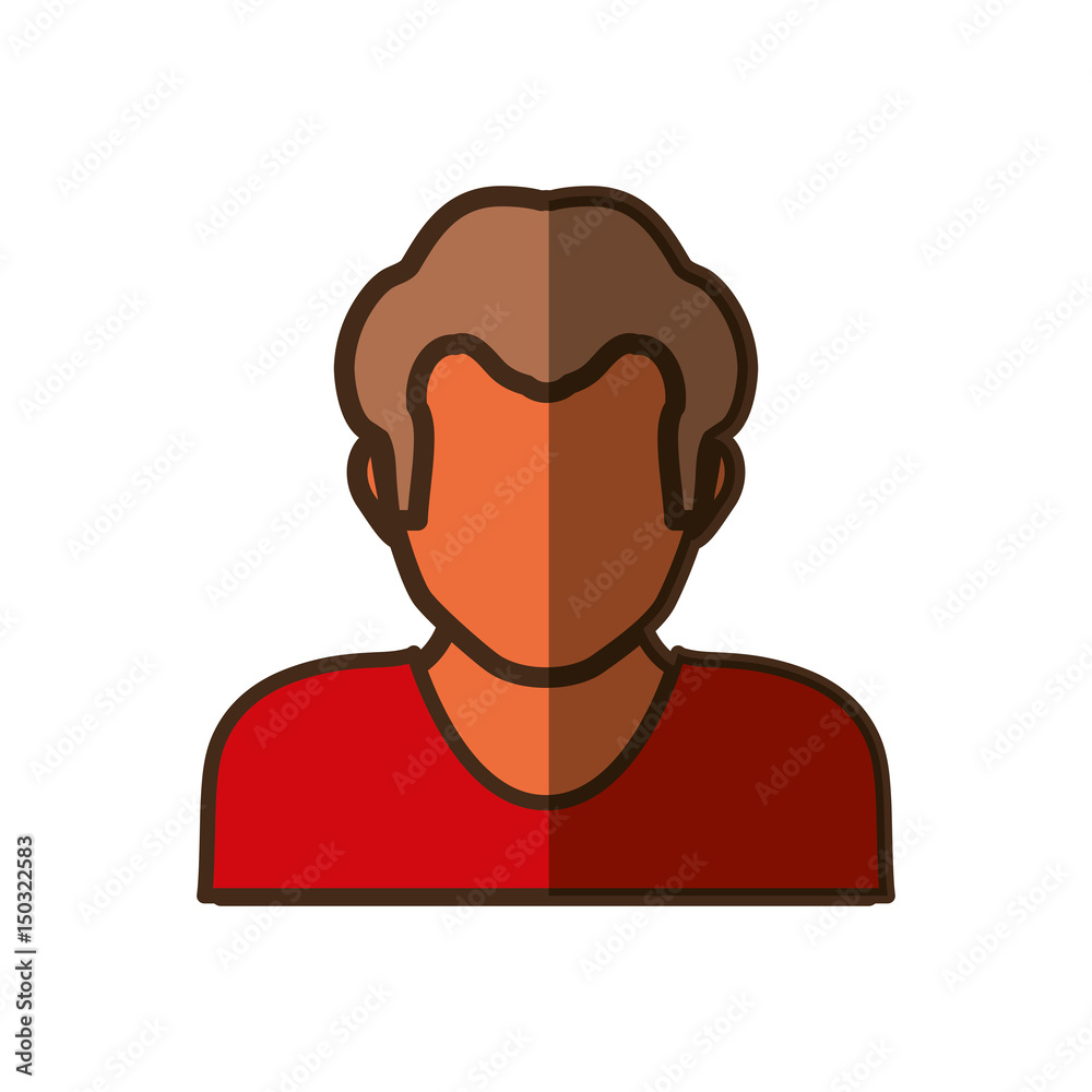 Male faceless head icon vector illustration graphic design Stock Vector ...