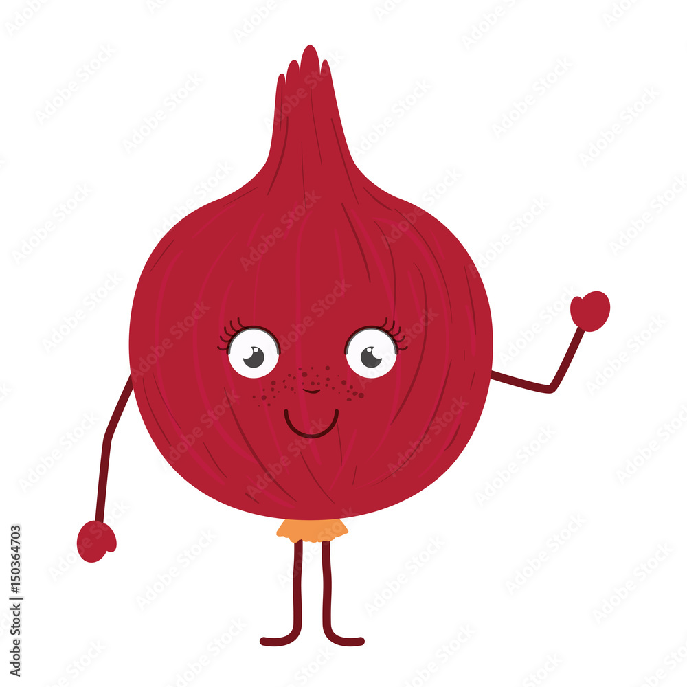 white background with beet cartoon vector illustration Stock Vector ...