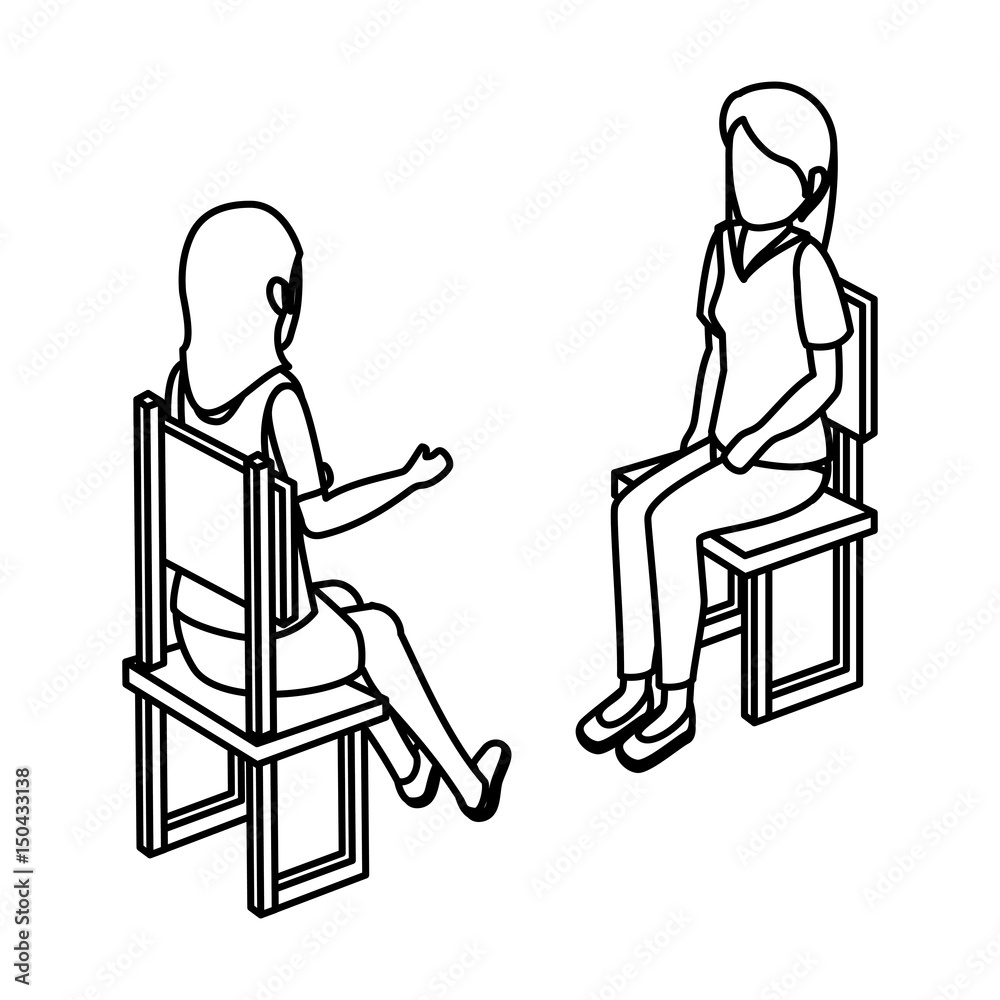 Group of people sitting vector illustration design Stock Vector | Adobe ...