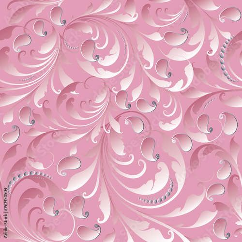 Hot Pink Pattern Background