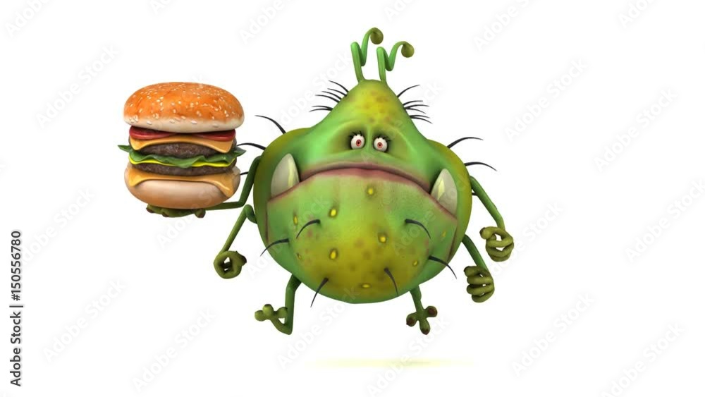 Fun germ - 3D Animation Stock Video | Adobe Stock