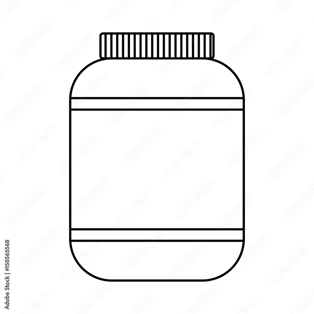 protein supplement bottle icon over white background. vector ... protein supplement bottle icon over white background. vector ...