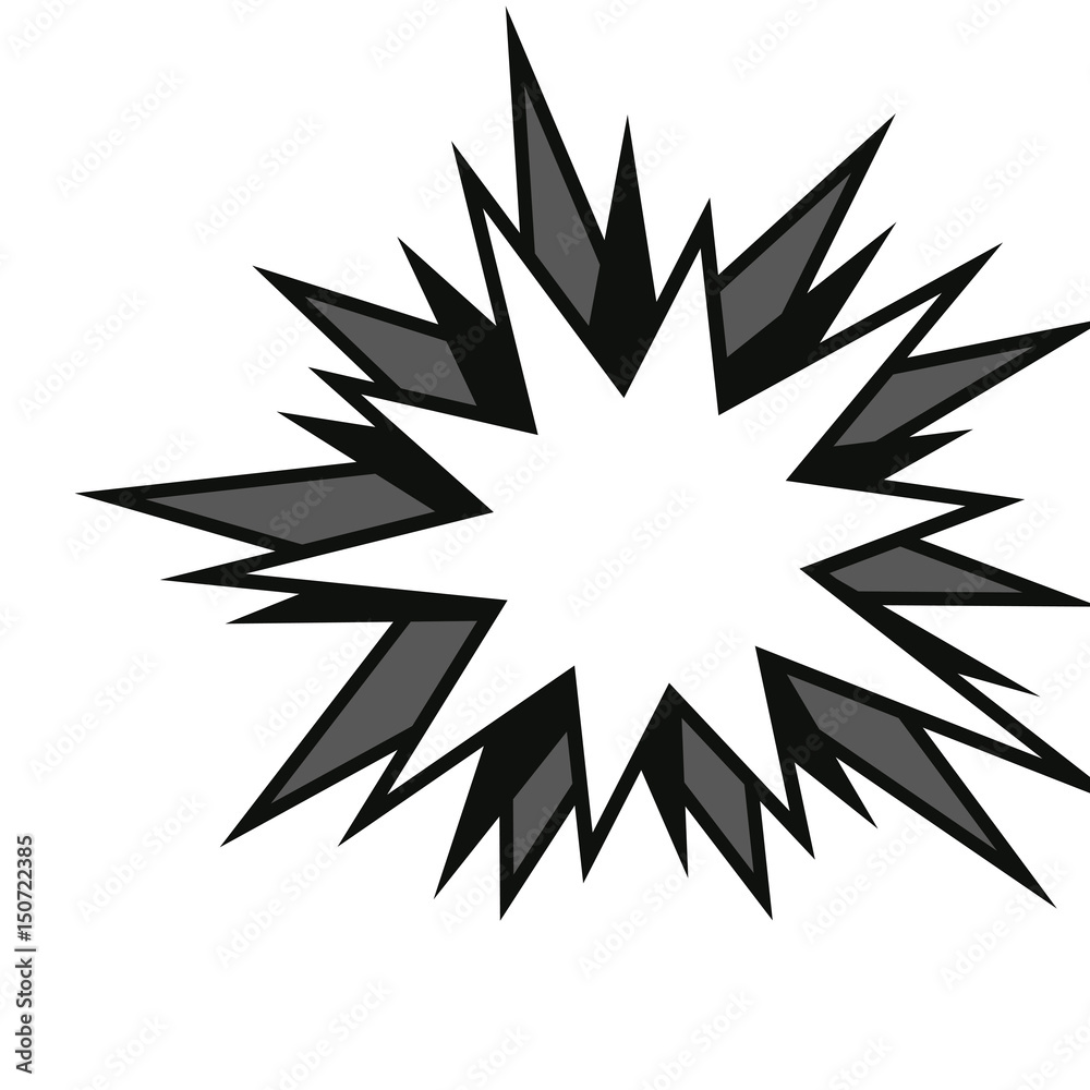 star speech comic talk comic vector illustration Stock Vector | Adobe Stock