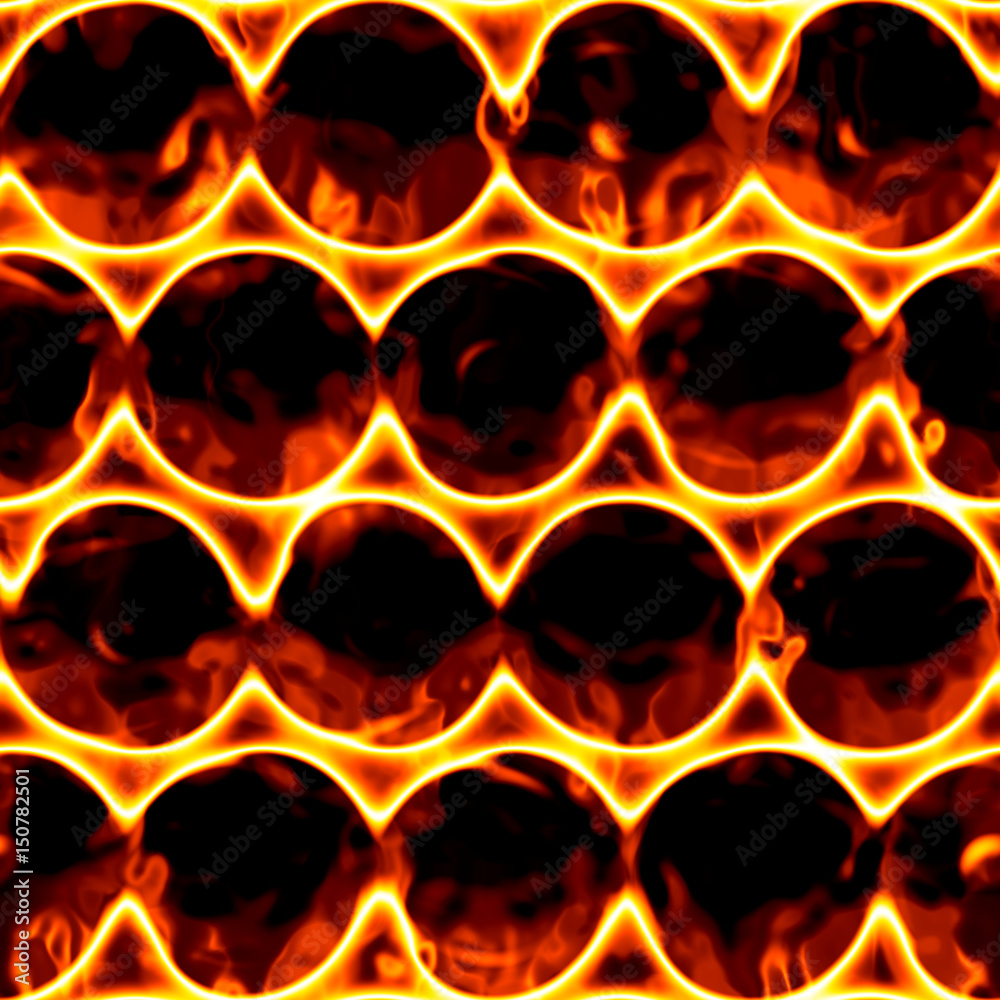 Blaze fire flame texture background. High-resolution seamless polygonal ...