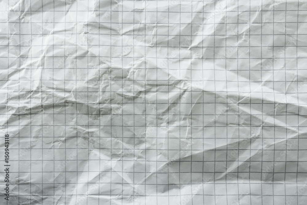 Poster White rumpled paper texture. Background – Wall Art | UkPosters