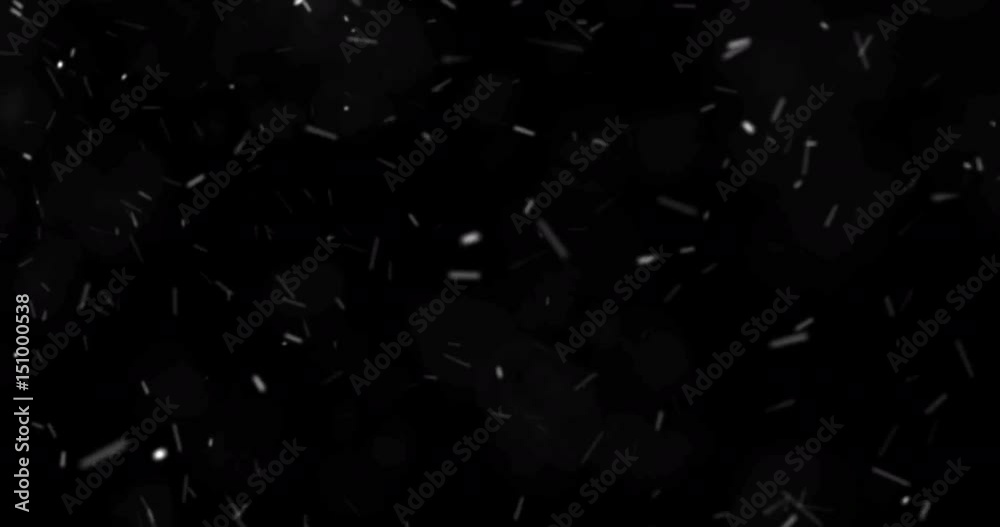abstract dust particles movement on dark back background loop seamless ...