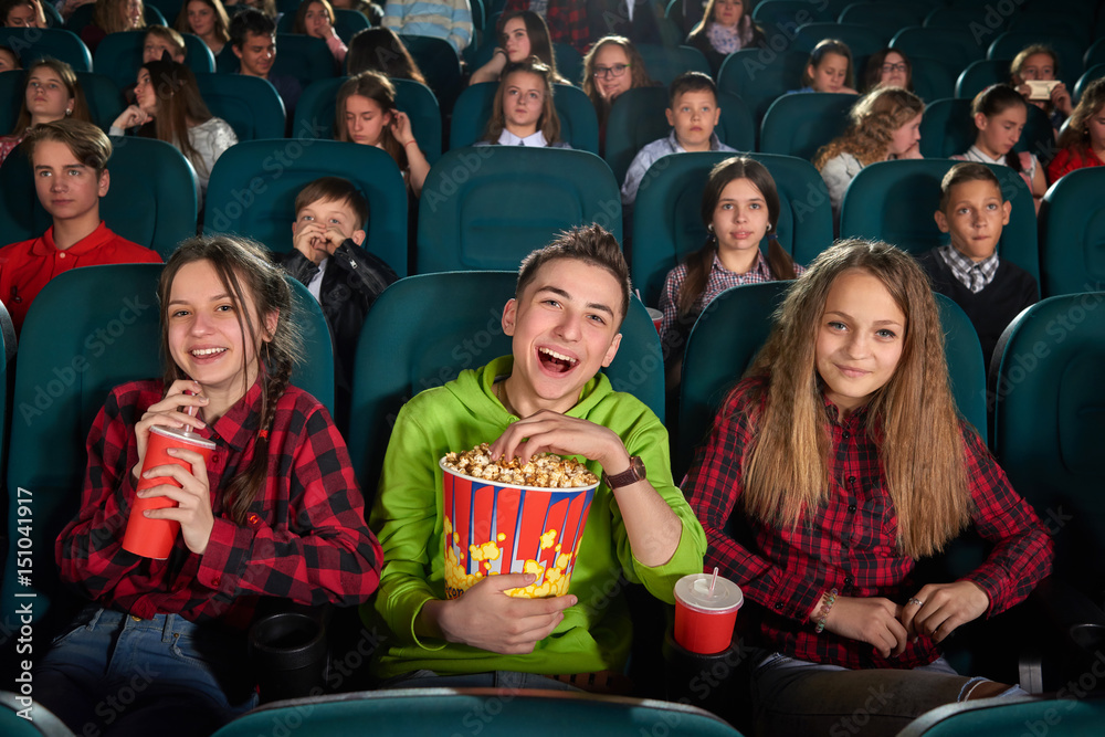 Movie Theater With People Laughing