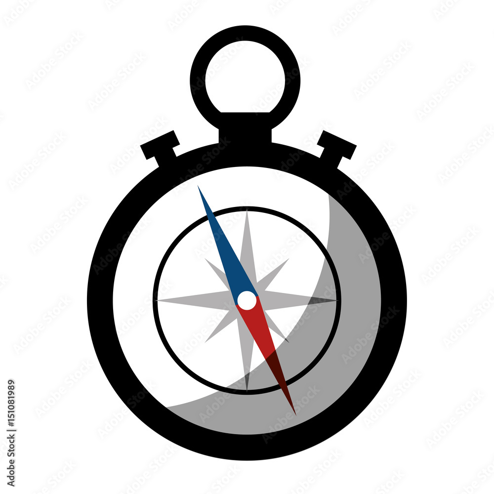 compass device icon over white background. vector illustration Stock ...