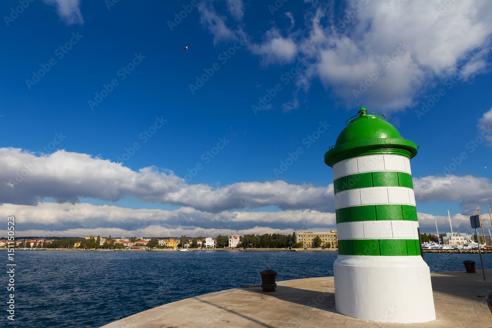 Lighthouse in Zadar, Croatia. Stock Photo | Adobe Stock