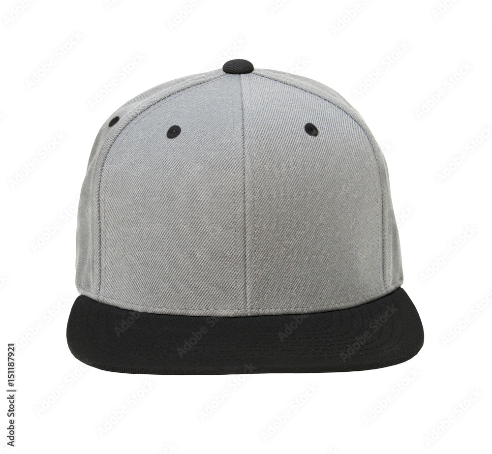 Blank Black Snapback Front