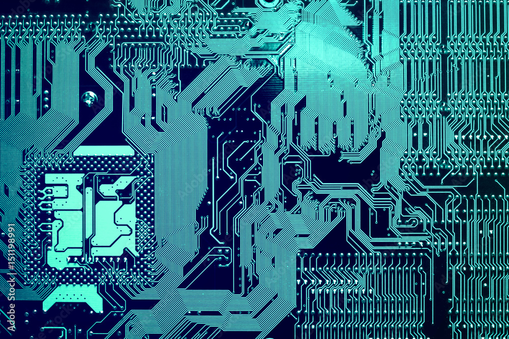 Motherboard digital chip. Circuit board. Electronic computer hardware ...