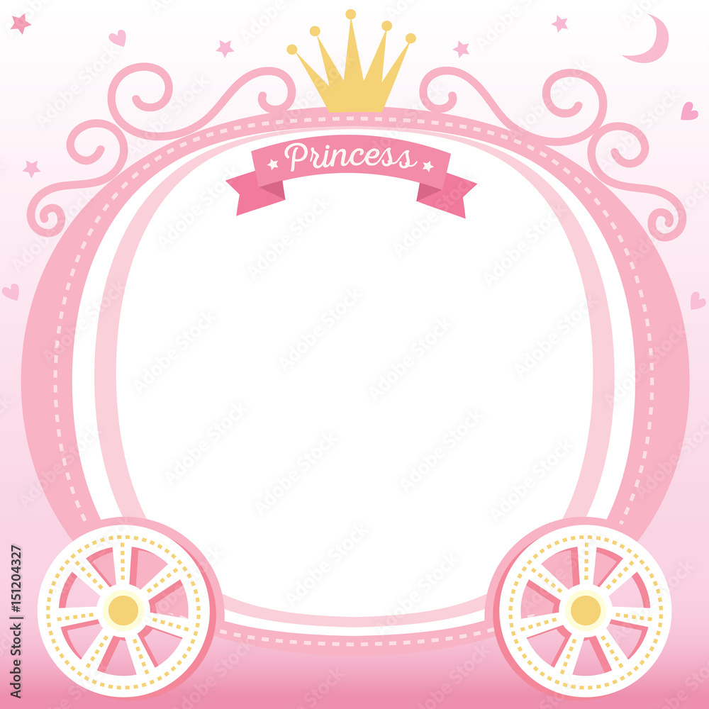 Pink princess pumpkin template Stock Vector | Adobe Stock