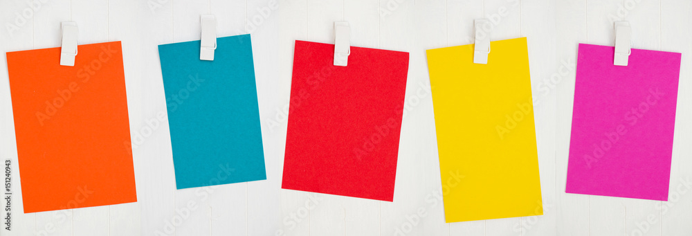 bunte Zettel Stock Photo | Adobe Stock