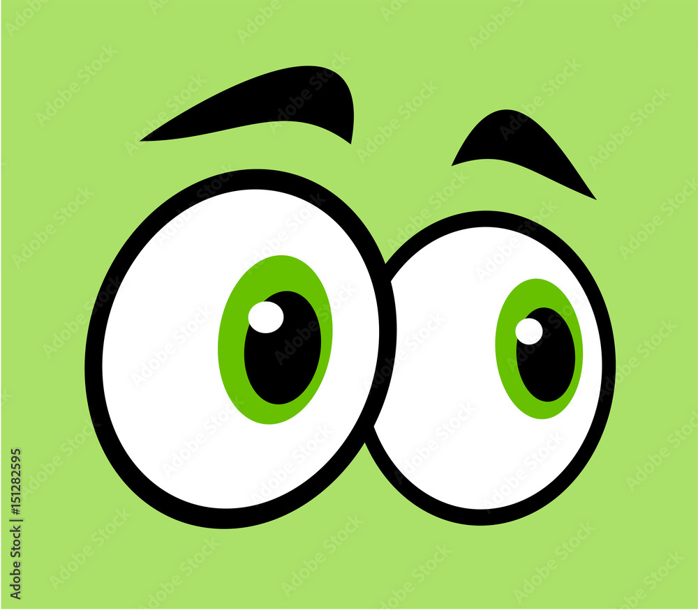 funny cartoon eyes Stock Vector | Adobe Stock