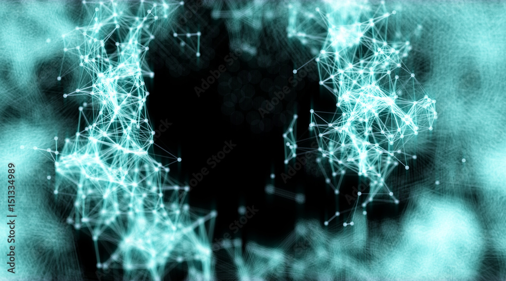 Abstract geometry surfaces, lines and points background, Used as ...